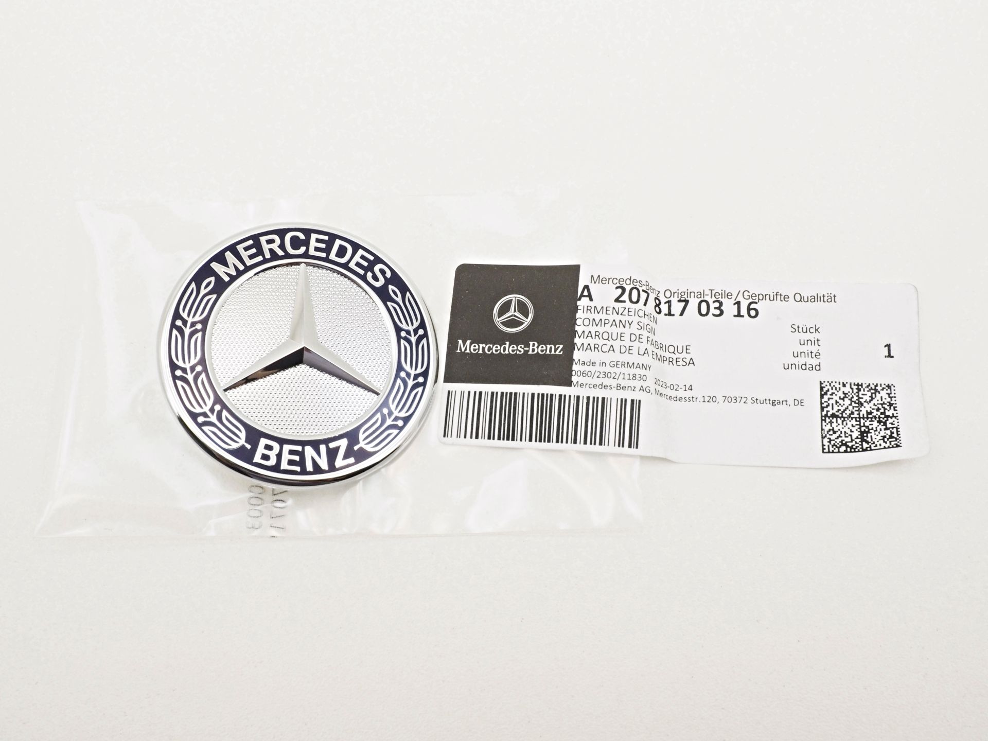 2078170316 - Hood flat emblem | 1604